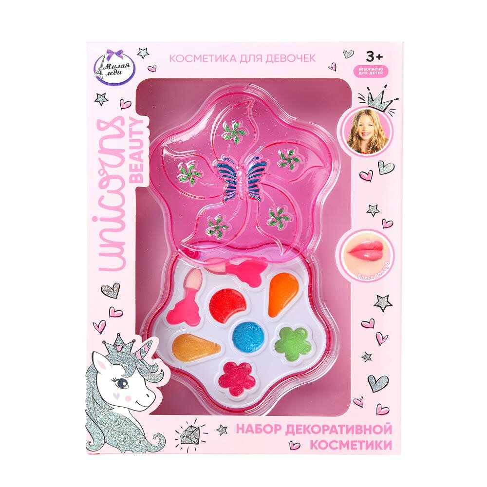 Косметика для девочек детская: блески для губ Милая леди 119834-UNI-ML