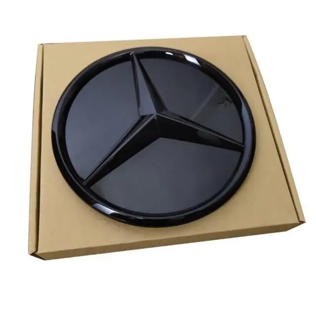 3D ABS Стайлинг автомобиля, значок передней решетки, Star Convex Black, E-213 238 2021-2024