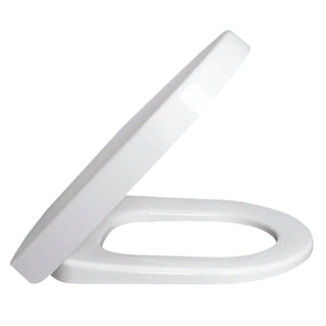 9M51B101 ARCHITECTURA | Сиденье для унитаза белый Альпин/сталь с мех. плав. закрV&B