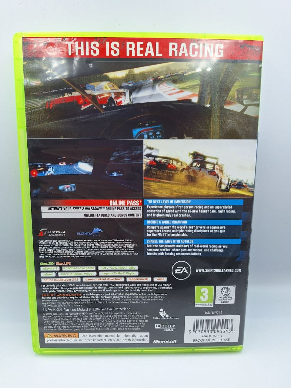 NFS Shift 2: Unleashed XBOX 360 (рус. суб.) — фото 1