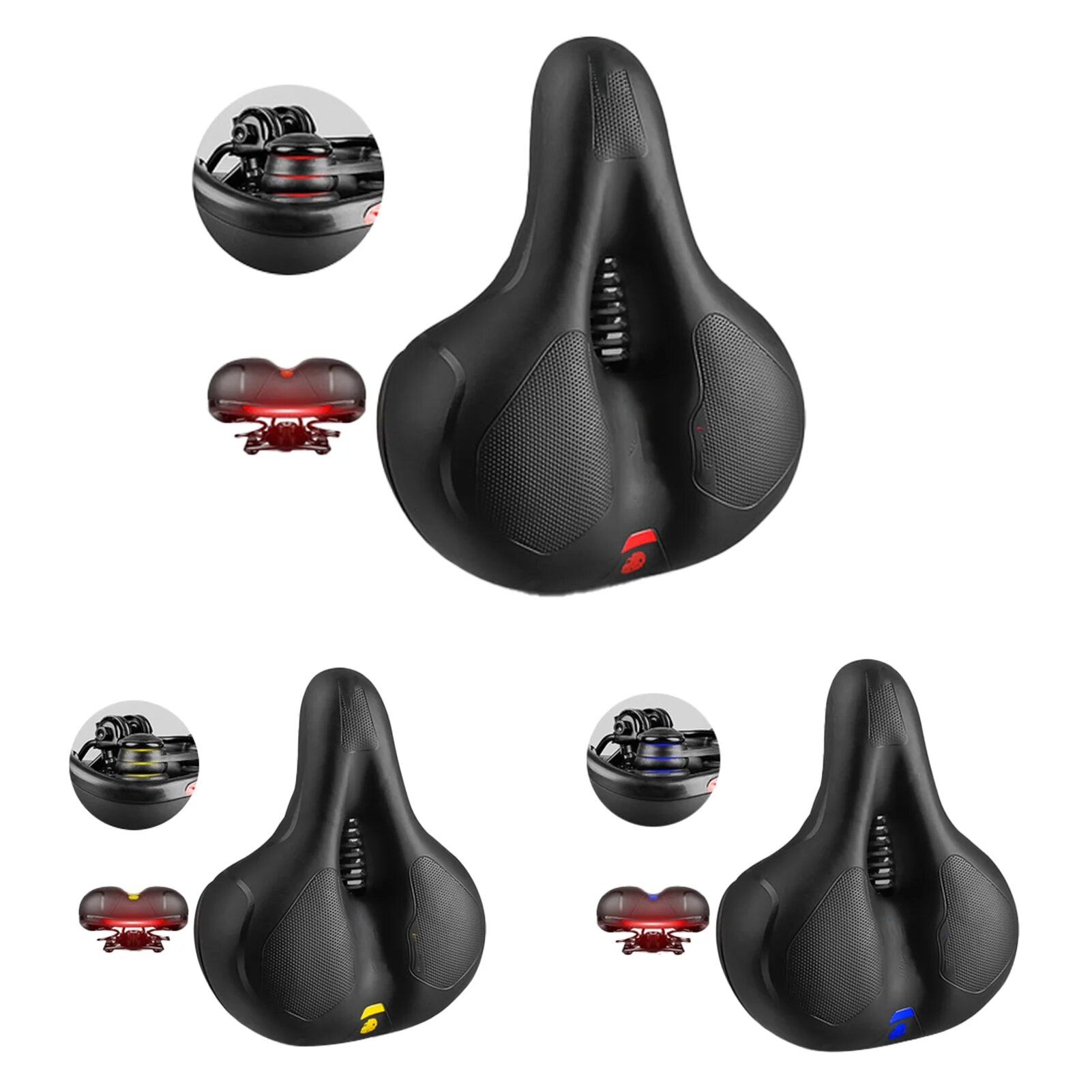 Удобное велосипедное сиденье для мужчин и женщин, утолщенное губчатое водонепроницаемое велосипедное седло, универсально