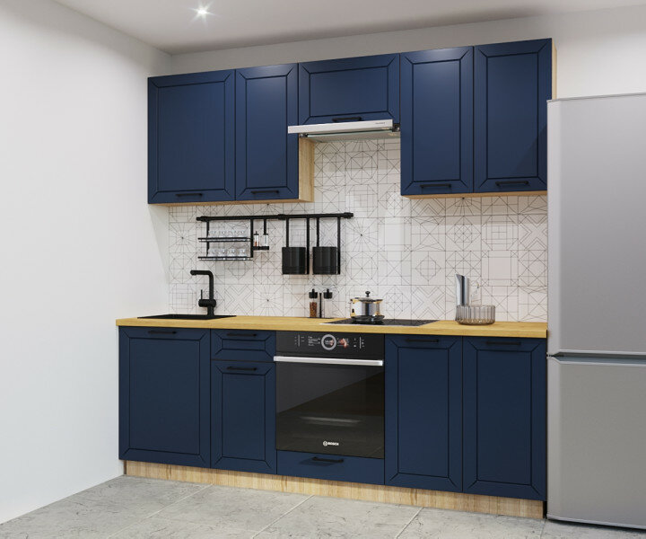 Кухонный гарнитур Кристалл 2400 мм