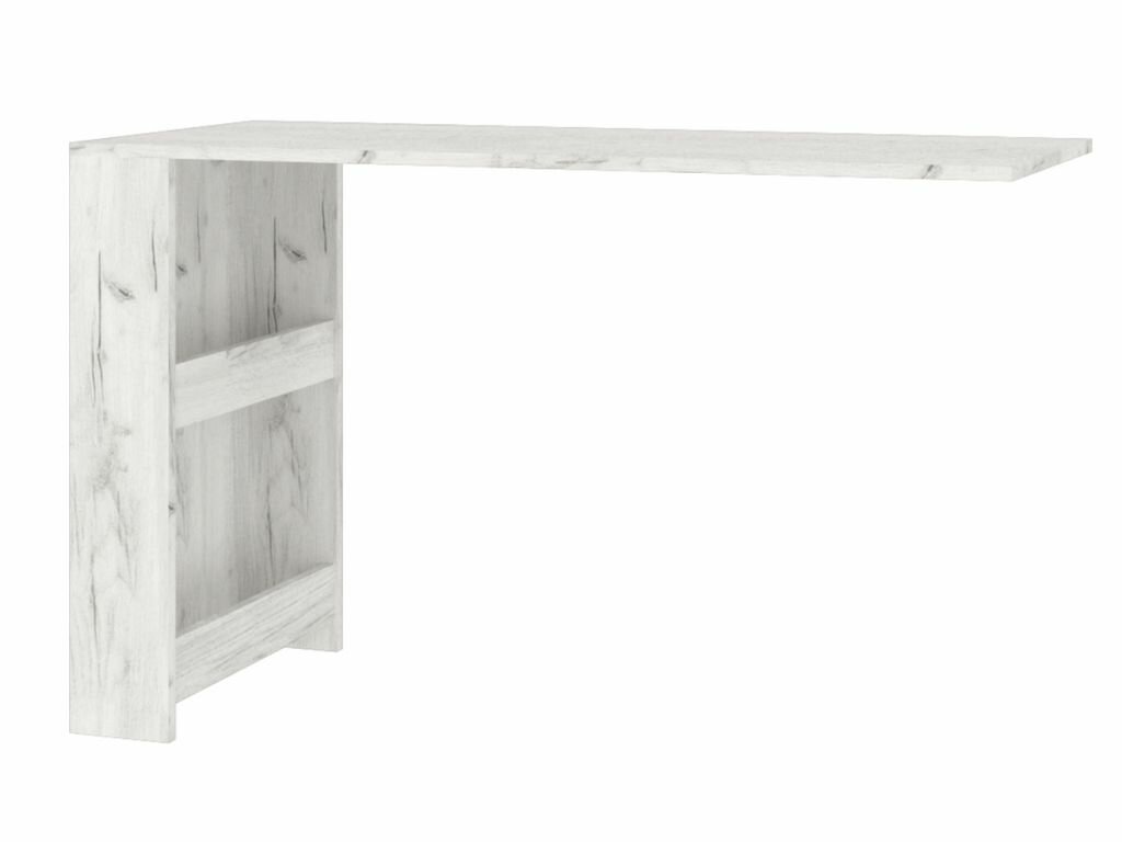 Стол приставной к комоду Кент-1 Дуб Крафт Белый ширина 120 см для спальни для гостиной ЛДСП