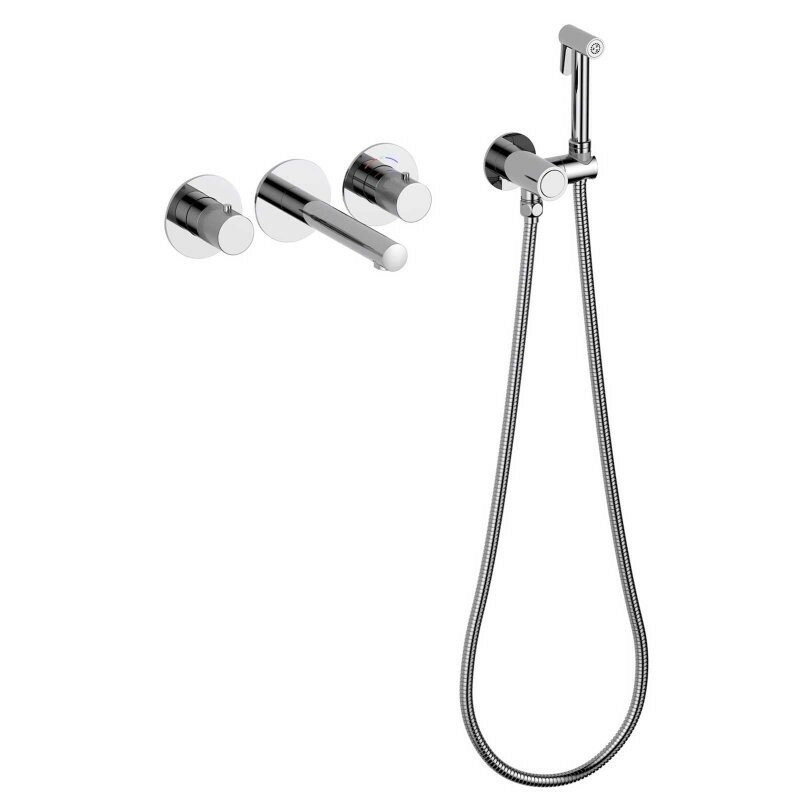 Гигиенический душ Timo Saona 2383/00SM со термостатическим смесителем, С внутренней частью, хром