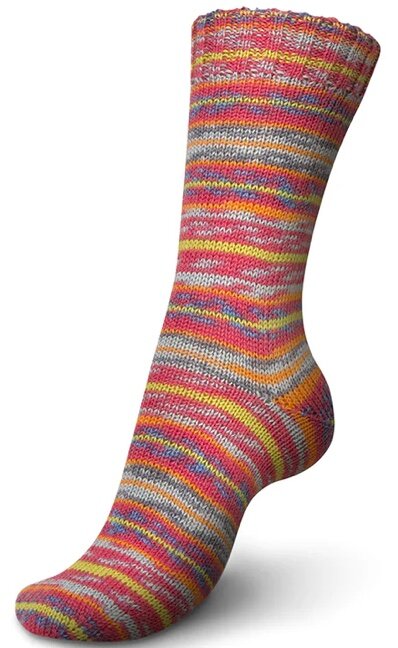 Design Line /Дизайн Лайн/ пряжа Regia, 4 нитки, MEZ, 9801270 (03826, * Серия Satesdal Color, rysstad color (русстад), голубой/желтый/зеленый/оранжевый/розовый)