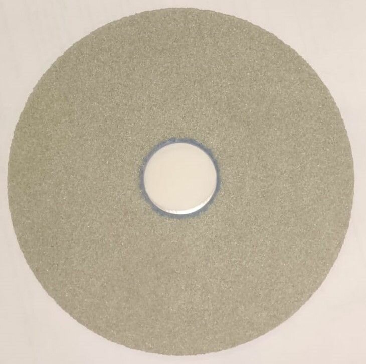 Круг заточной абразивный (сэндвич) 150х6/2х32 мм, для заточки ленточных пил, (для пилорамы)