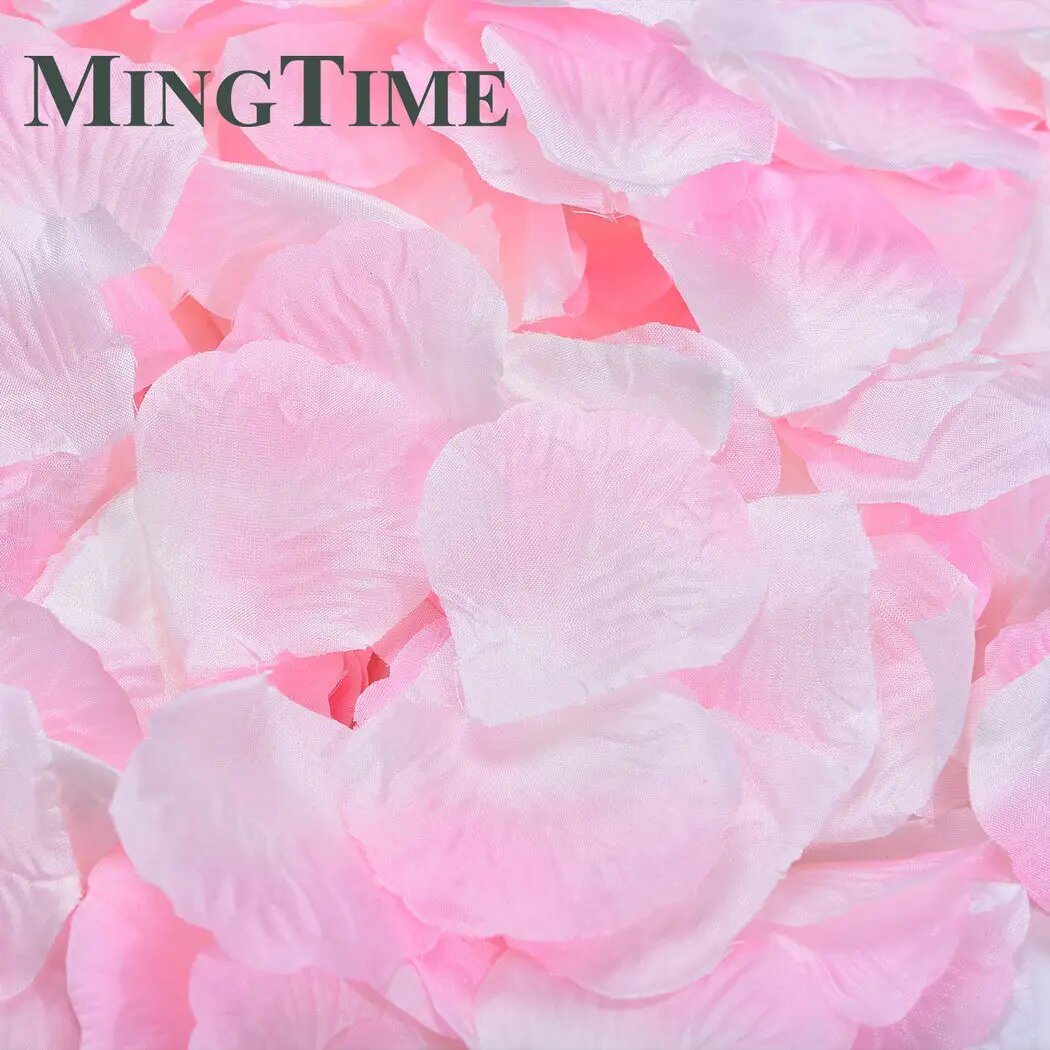 100 шт. розовых лепестков роз MINGTIME, Ivory Pink