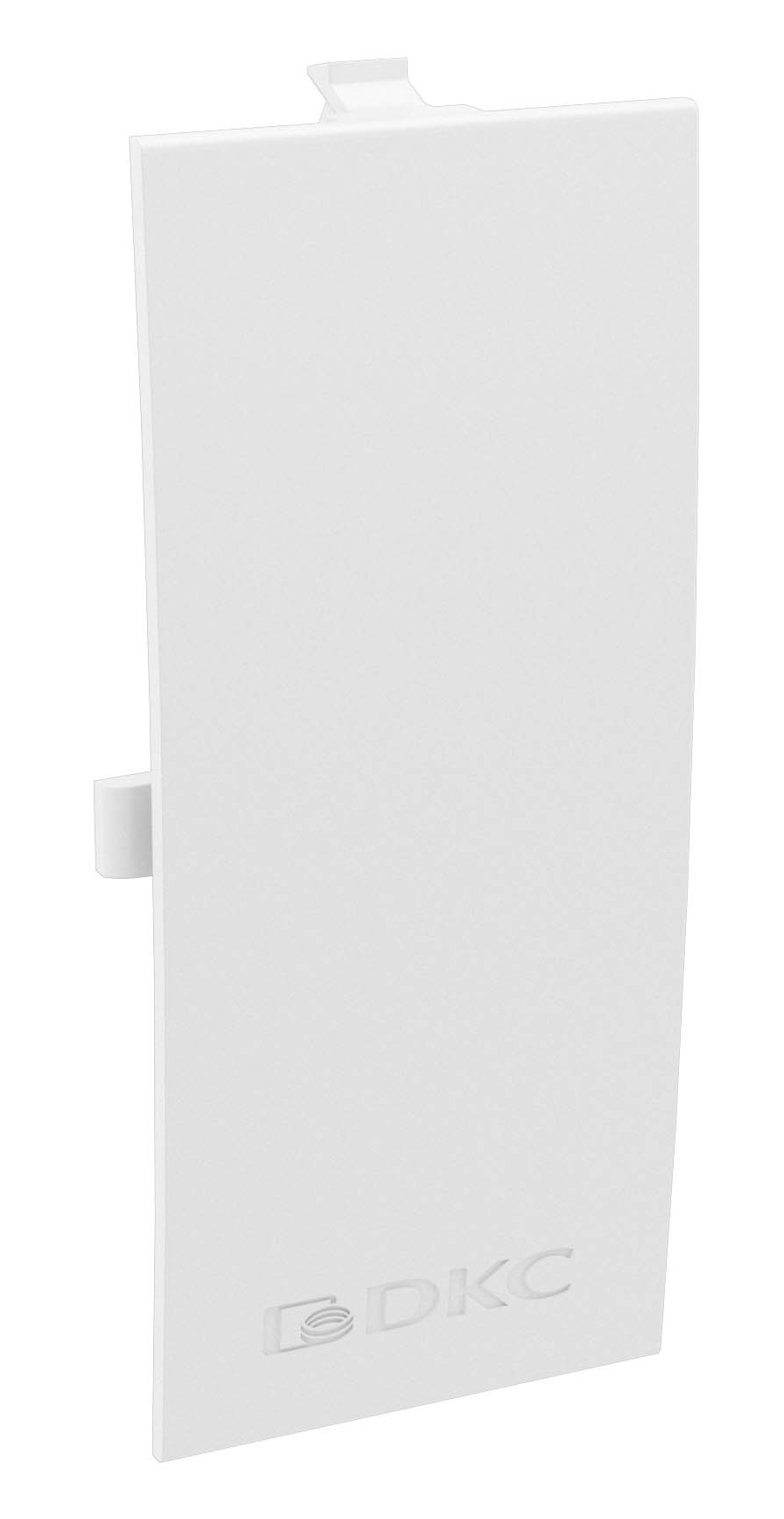 Накладка на стык крышки DKC / ДКС фронтальная пластиковая, белая, размером 60х50мм / аксессуары для кабель каналов