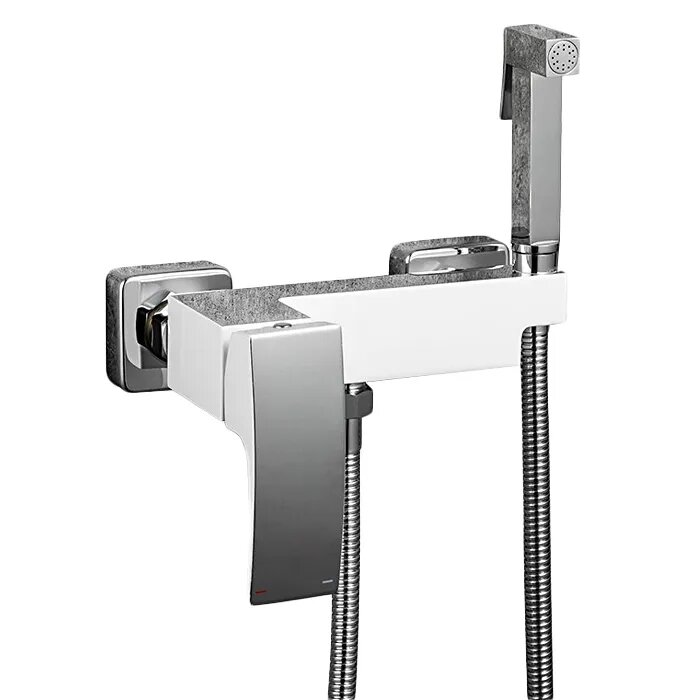 Смеситель с гигиеническим душем Gappo G2007-9, оружейная сталь