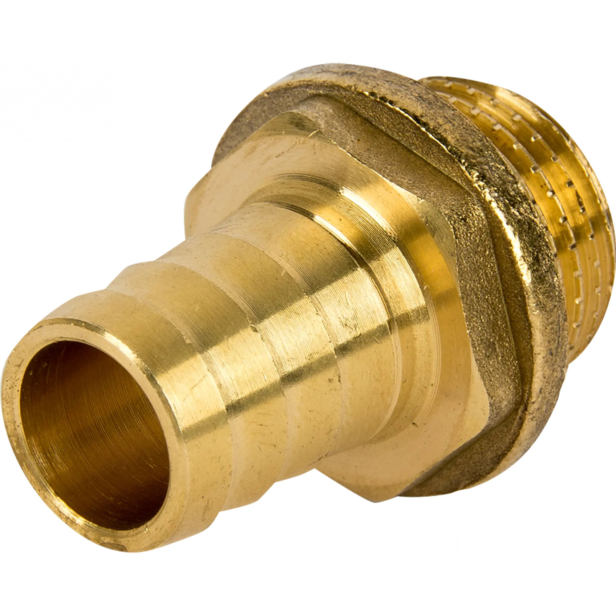 Aquasfera штуцер латунь 1/2 x 16 мм НР, резьба наружная, код 018-0358 для водоснабжения