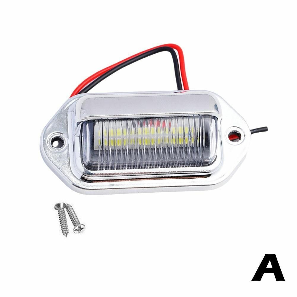 Универсальная светодиодная подсветка номера для авто / 12-24V / комплект 1/2шт.