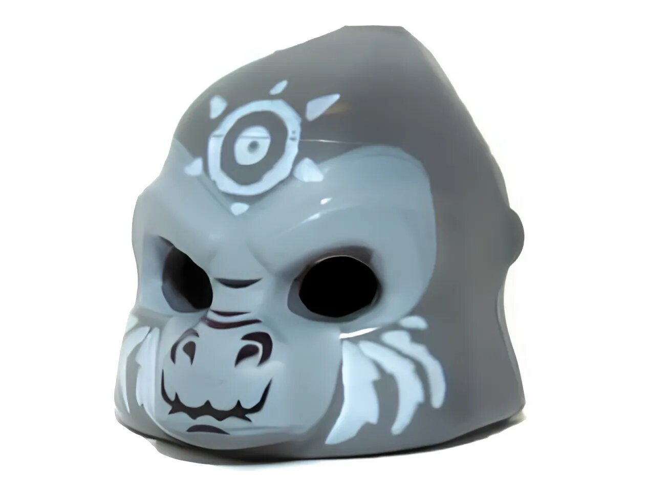 Деталь LEGO Lego Minifigure Headgear Mask Gorilla with Light Bluish Gray Face 13361pb02 U