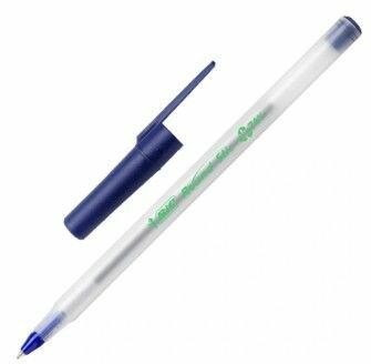 Ручка шариковая неавтоматическая эко BIC Round Stic Eco синяя (толщина линии 0.32 мм)