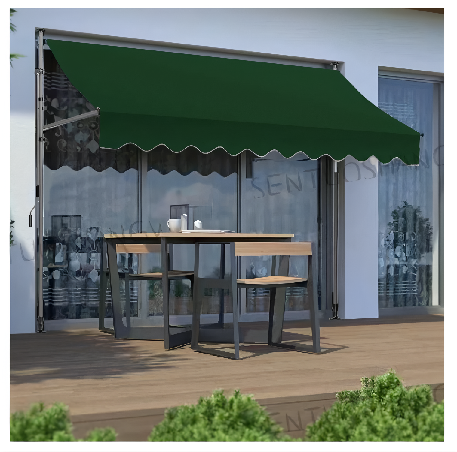 Тент-маркиза, выдвижной, универсальный, прямоугольный, 200x310 см, без бренда