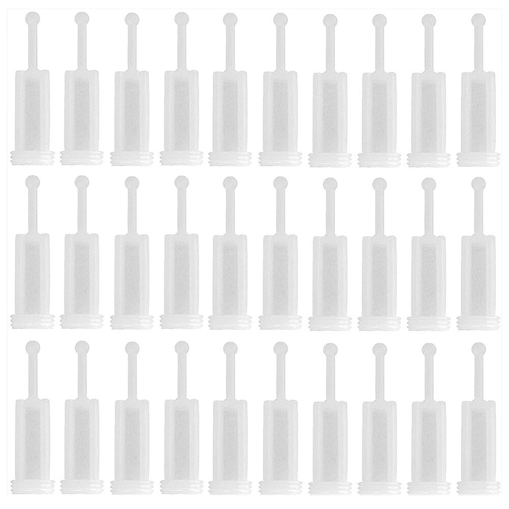 30шт Универсальные фильтры для распылителя Одноразовые краски HVLP Мелкая сетка с гравитационной подачей, белая