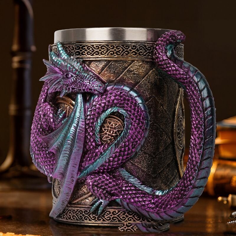 Трехмерный рельеф, высокое стекло, украшение для пивной кружки из нержавеющей стали -hj