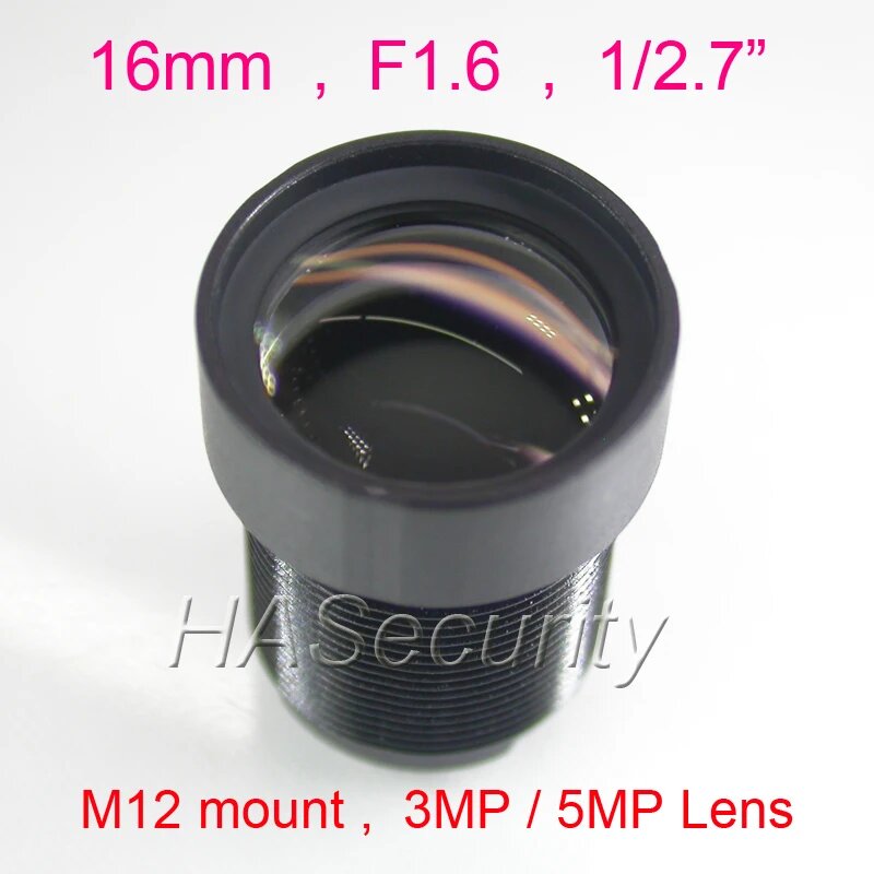 Объектив M12 16 мм 3МП/5МП 3MP Lens