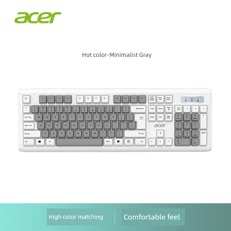 Комплект механической клавиатуры и мыши Acer для настольных компьютеров и ноутбуков, проводная внешняя клавиатура для