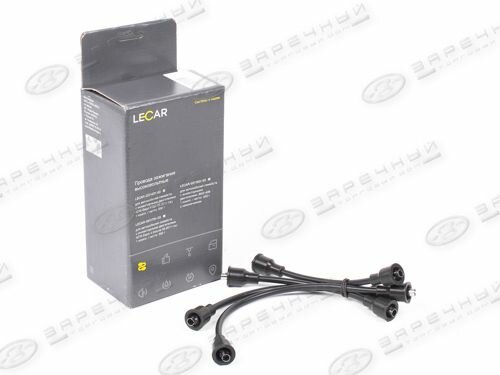 Провода свечные высоковольтные бронепровода 406,405,409 дв. "LECAR" инж. (к-т) (фирм. упак) (без наконечников)