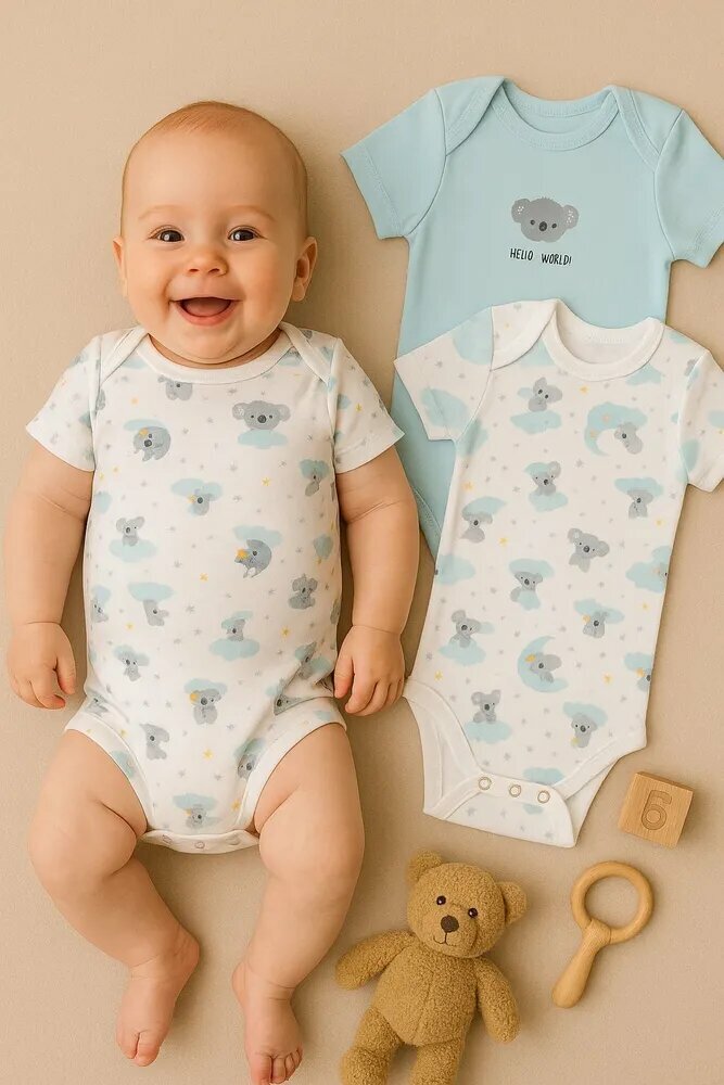 Боди для малышей, комплект из 2 шт.