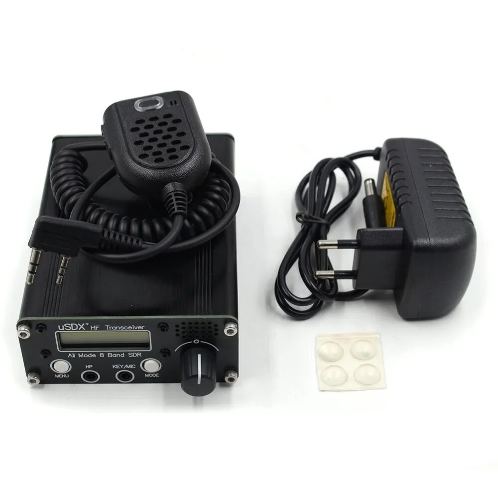 3-5 Вт USDX+ SDR 8-диапазонный КВ радиоприемник QRP CW трансивер, без аккумулятора, с европейской вилкой.