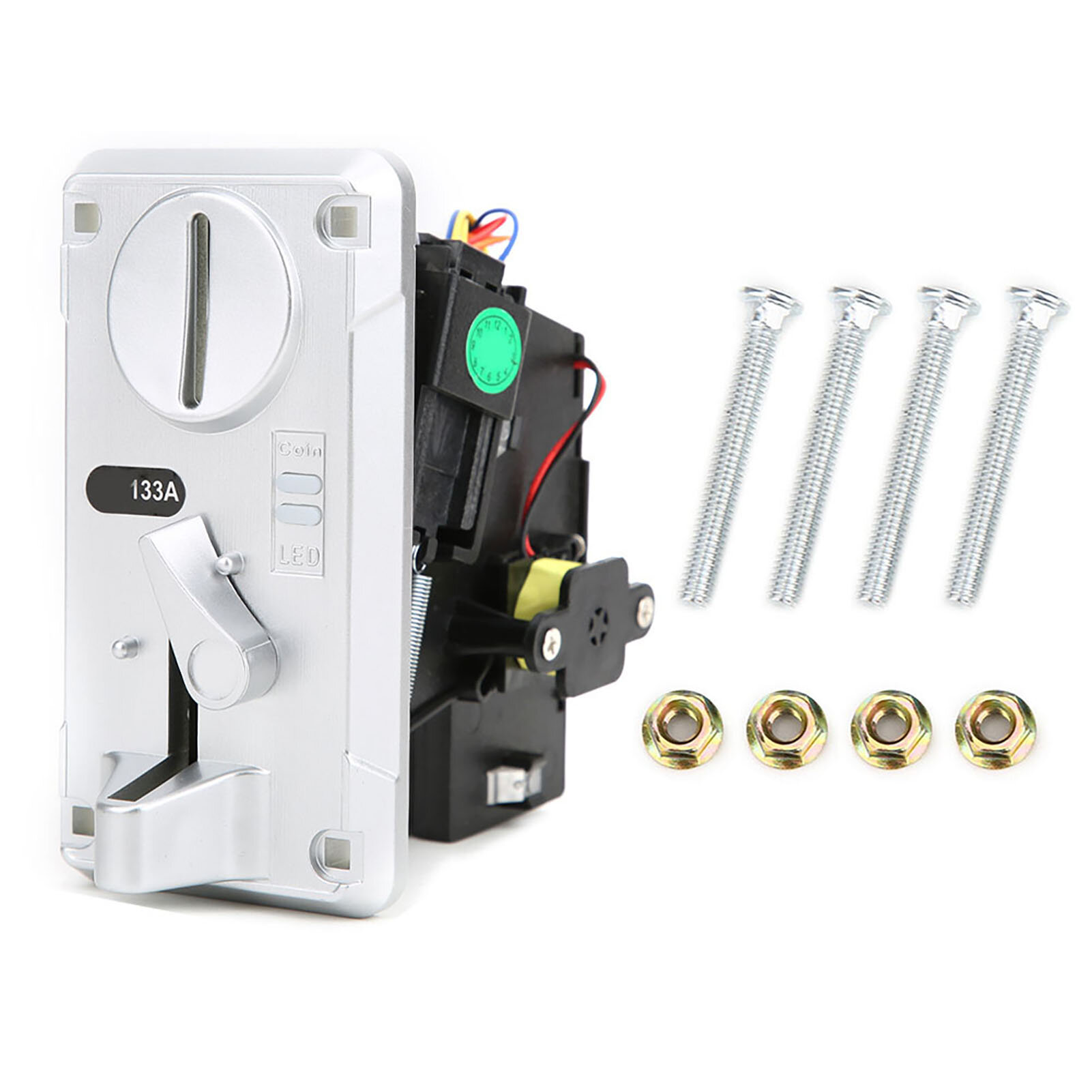 Сравнительный процессор акцептора селектора монеты со светодиодным флип -крышкой для игровой машины Серебро