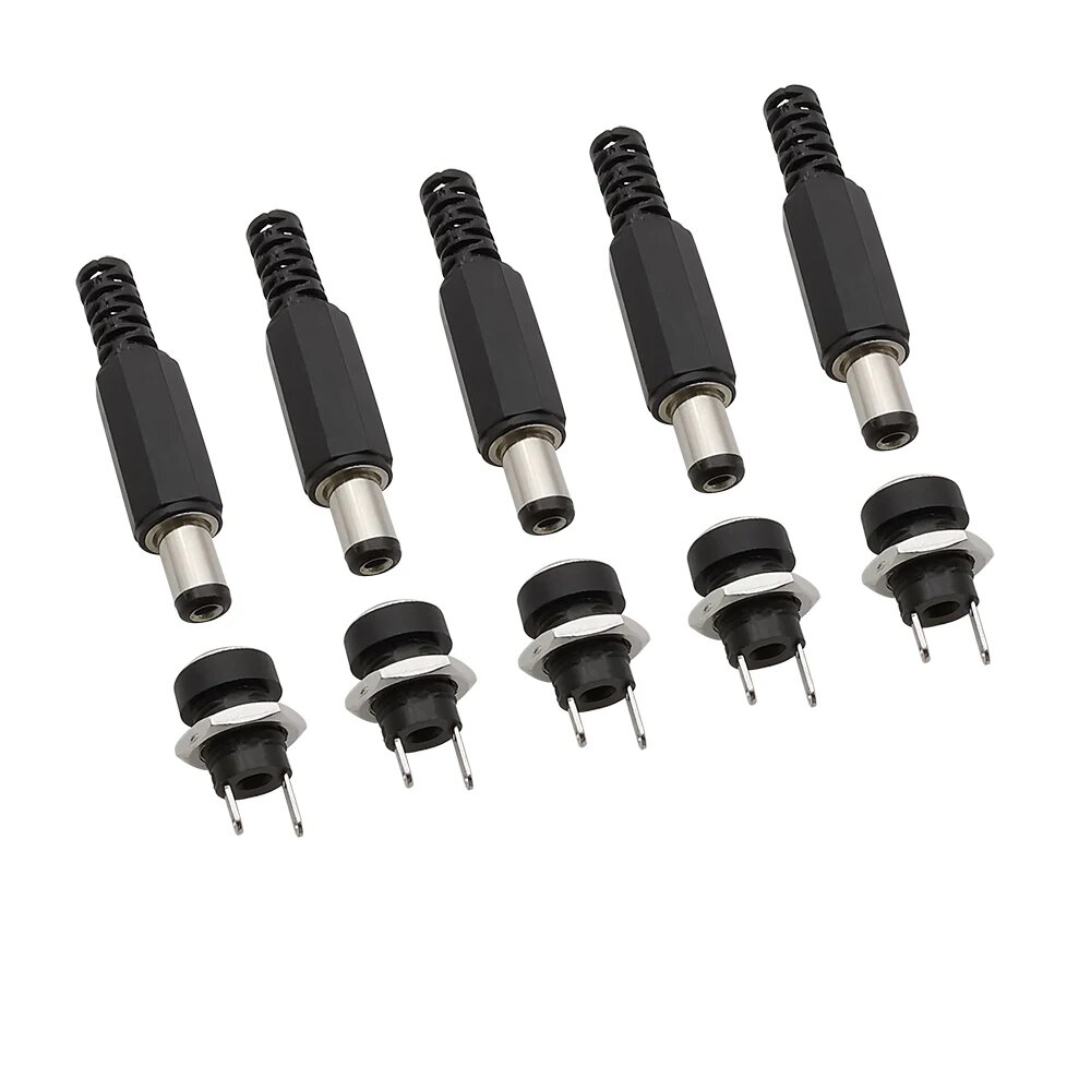 Разъем питания DC 5.5x2.1 мм, Цвет: F-5Pairs
