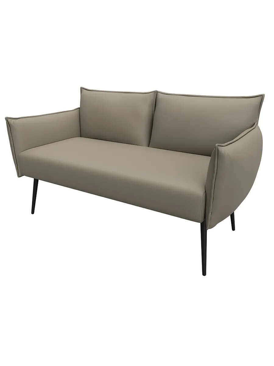 Диван прямой Хельсинки, 126х66х82 см, нераскладной, экокожа