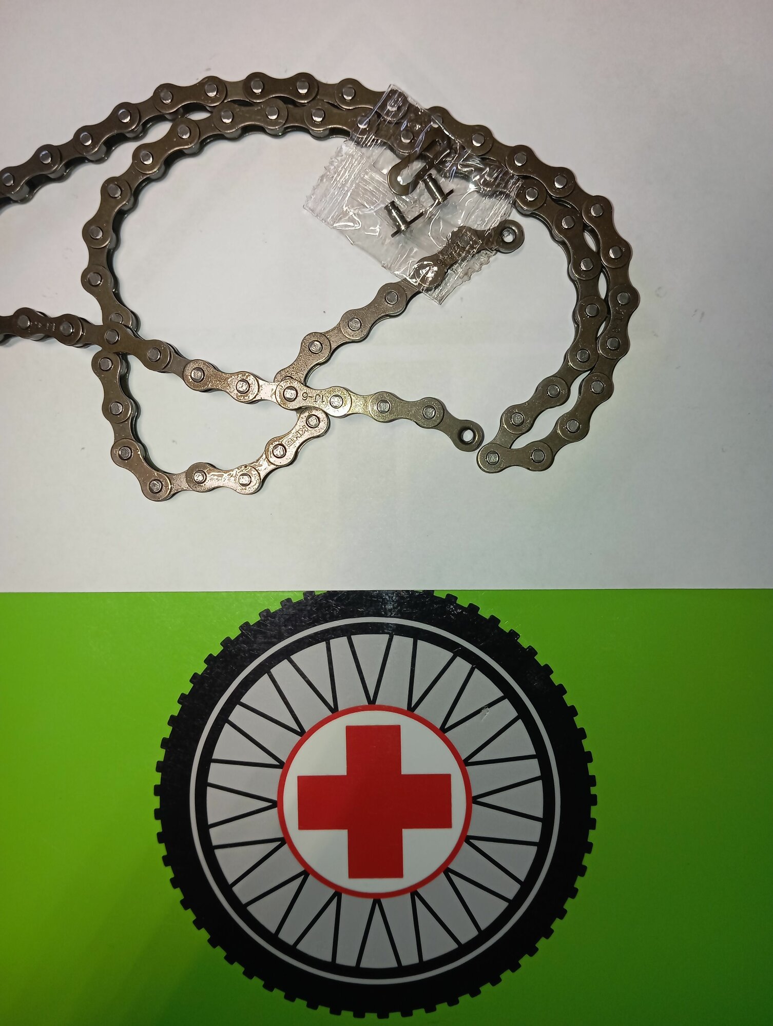 Цепь велосипедная BMX и Fixed Gear KMC Z 90 (Z410), 1 скорость, велоцепь БМХ 90 звеньев