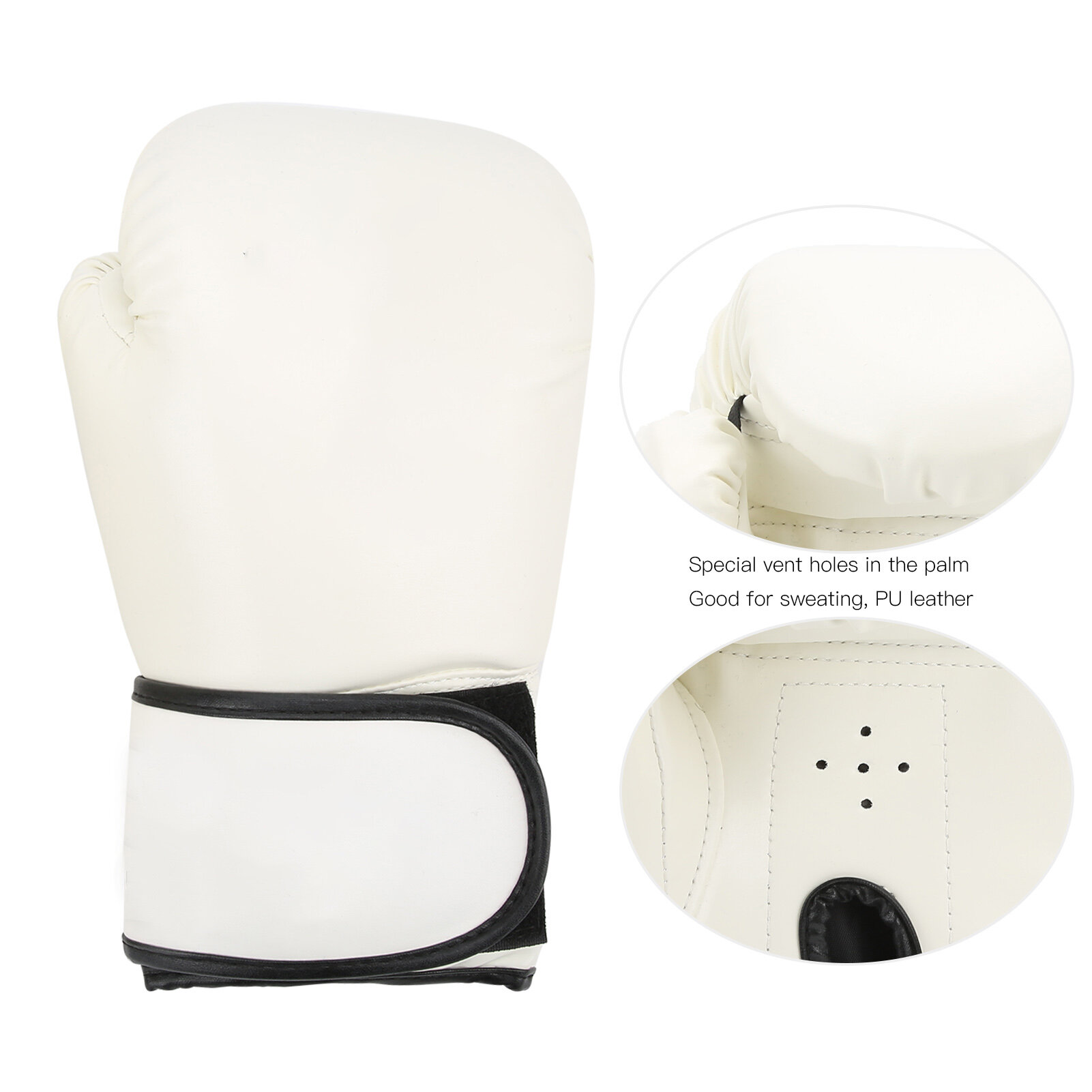 Дышащие боксерские перчатки для взрослых, боксерская груша, тренировочные перчатки для ММА, белые
