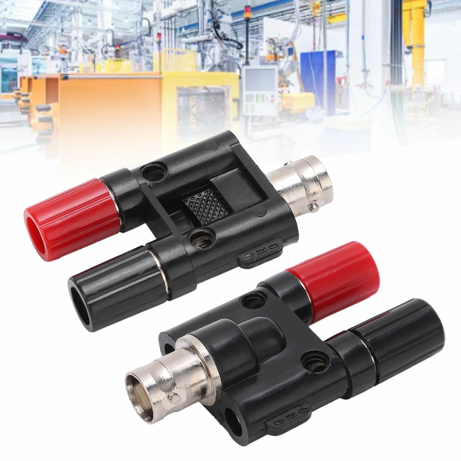 2 шт. BNC гнездо до 4 мм, двойное гнездо типа банан , соединительный пост, RF коаксиальный разъем адаптера разветвителя