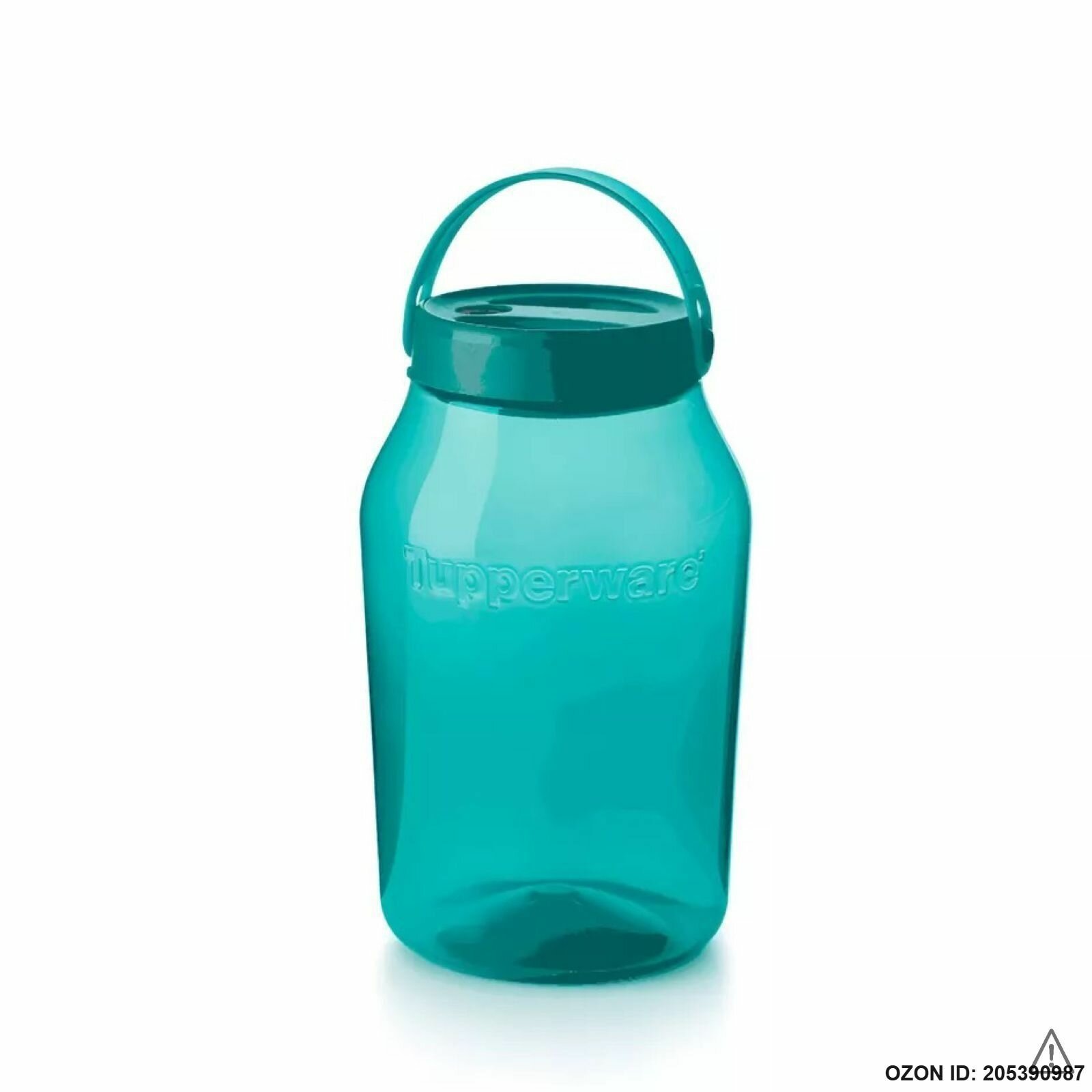 Контейнер пищевой Tupperware "Чудо-банка", круглый, съемная ручка, темно-зеленый, 3 л