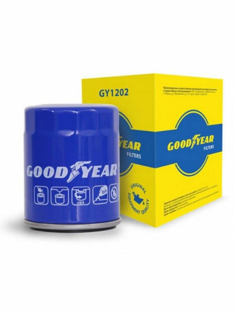 Фильтр масляный GOODYEAR GY1202 для а/м HONDA ACCORD, MITSUBISHI GALANT / Хонда Аккорд, Мицубиси Галант