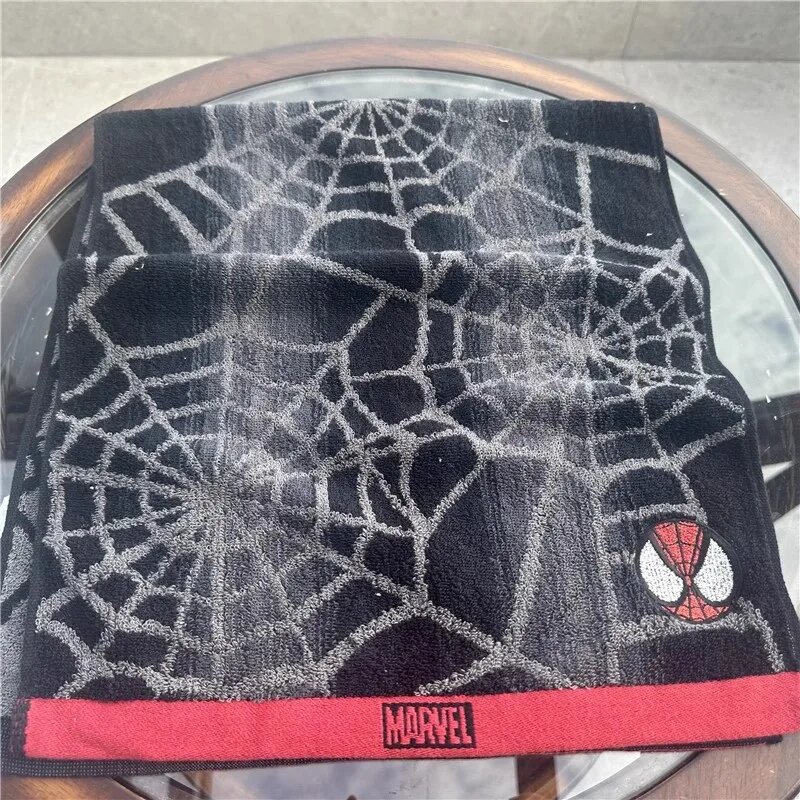 Miniso Disney Человек-паук хлопковое полотенце, 80X34cm, Черный