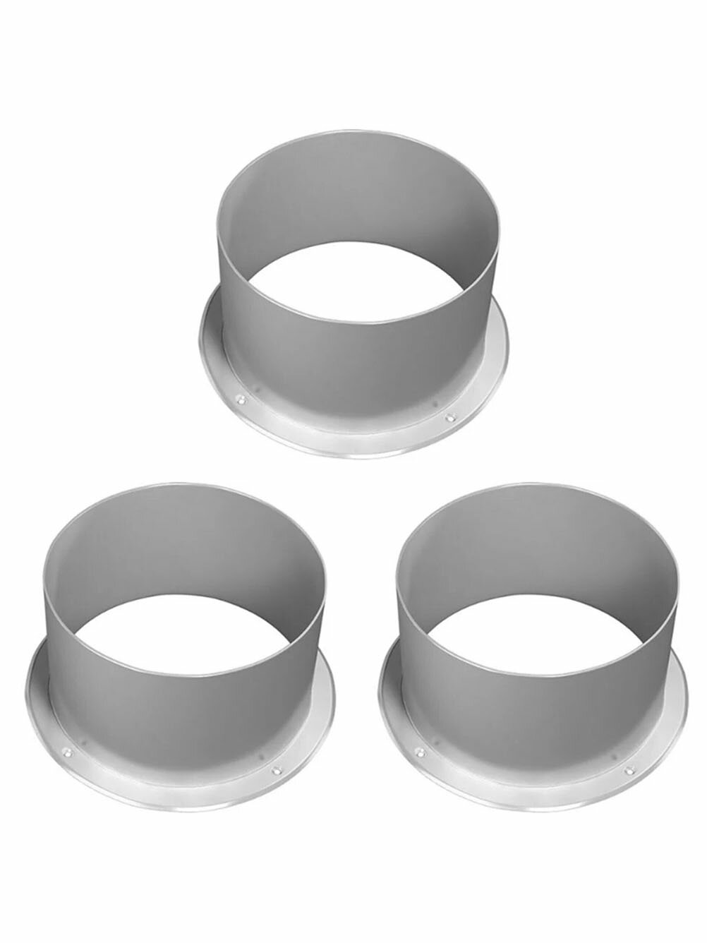 Фланец для круглых воздуховодов стальной d100 мм (3 шт.)