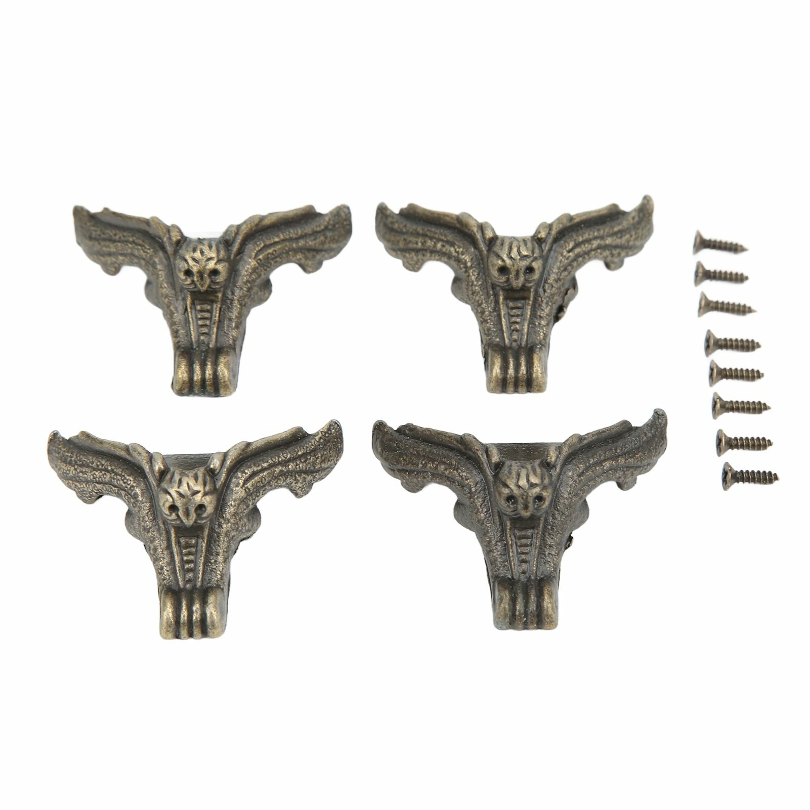 4 ножки для шкатулки для украшений в виде тигровых лап из цинкового сплава, устойчивые к коррозии, в винтажном стиле, прочные