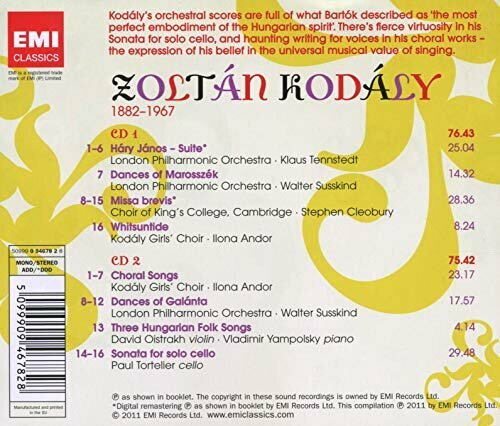 Диск KODALY, Z. - 20th Century Classics (2 CD) — фото 1