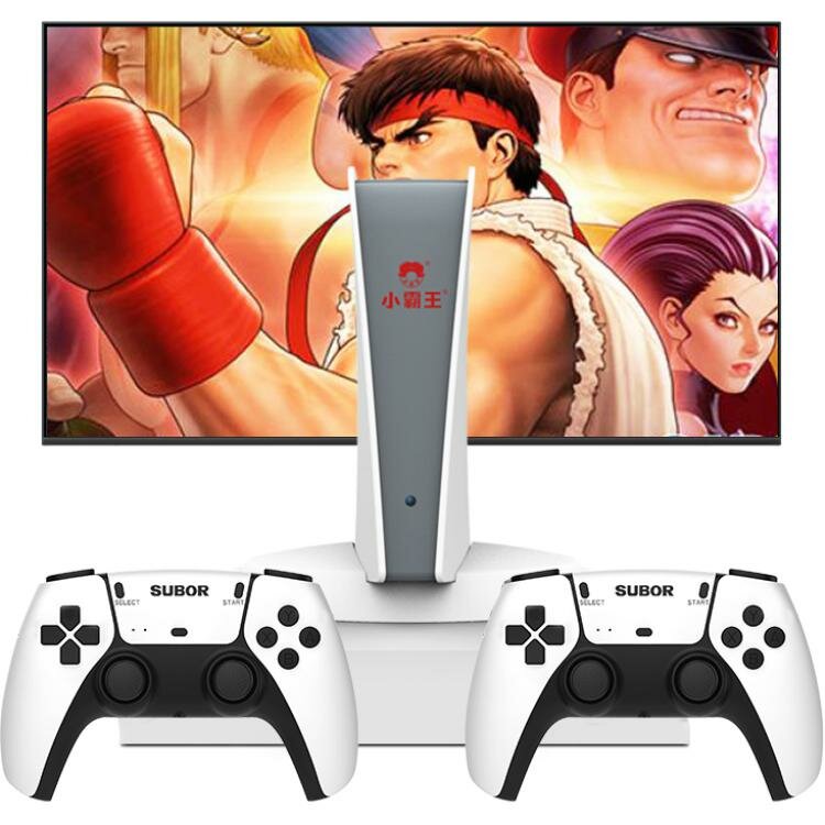 Игровая консоль Little Bully D003 для 1/2/4 игроков через ТВ, multicolor, большие классические 3D-иг