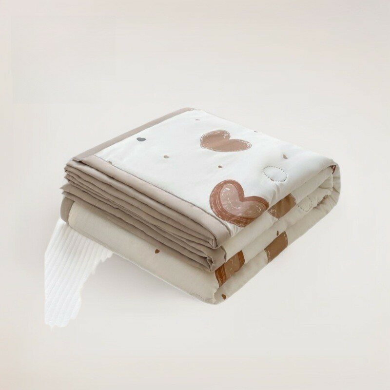 Стежка хлопковый летний одеяло с романтическим садовым принтом для спальни комфорт стиль е 150x200см