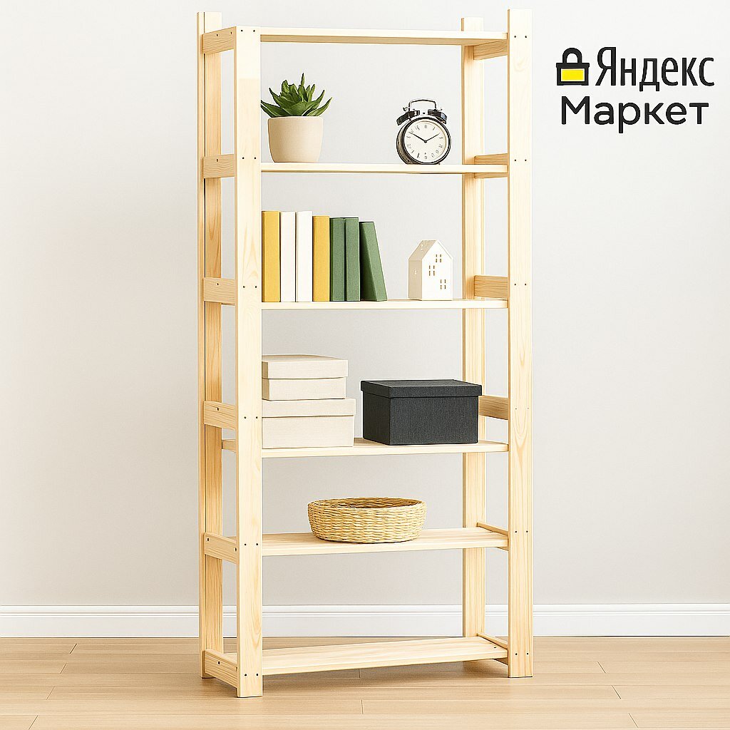 Стеллаж деревянный, усиленный Аврора-8 179*63*28