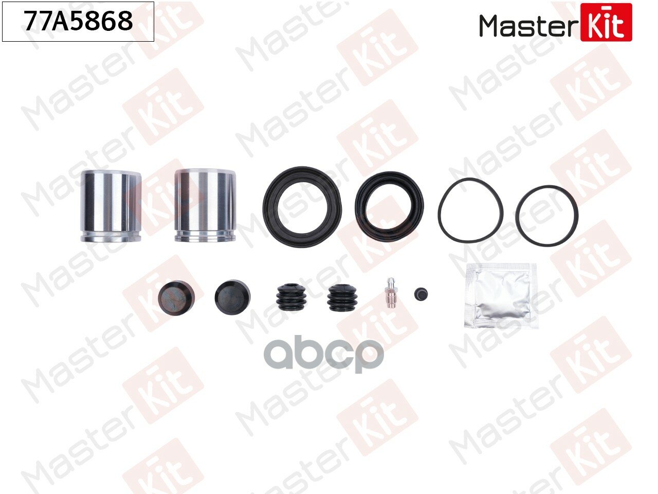 Ремкомплект тормозного суппорта+поршень Citroen JUMPER Фургон 2006 - MasterKit арт. 77A5868