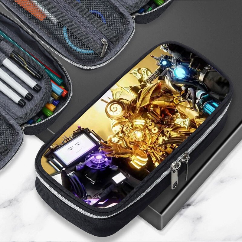 Пенал-органайзер для школьных принадлежностей для мальчиков, большой вместимости, с дизайном «Трехкорпусная проблема»