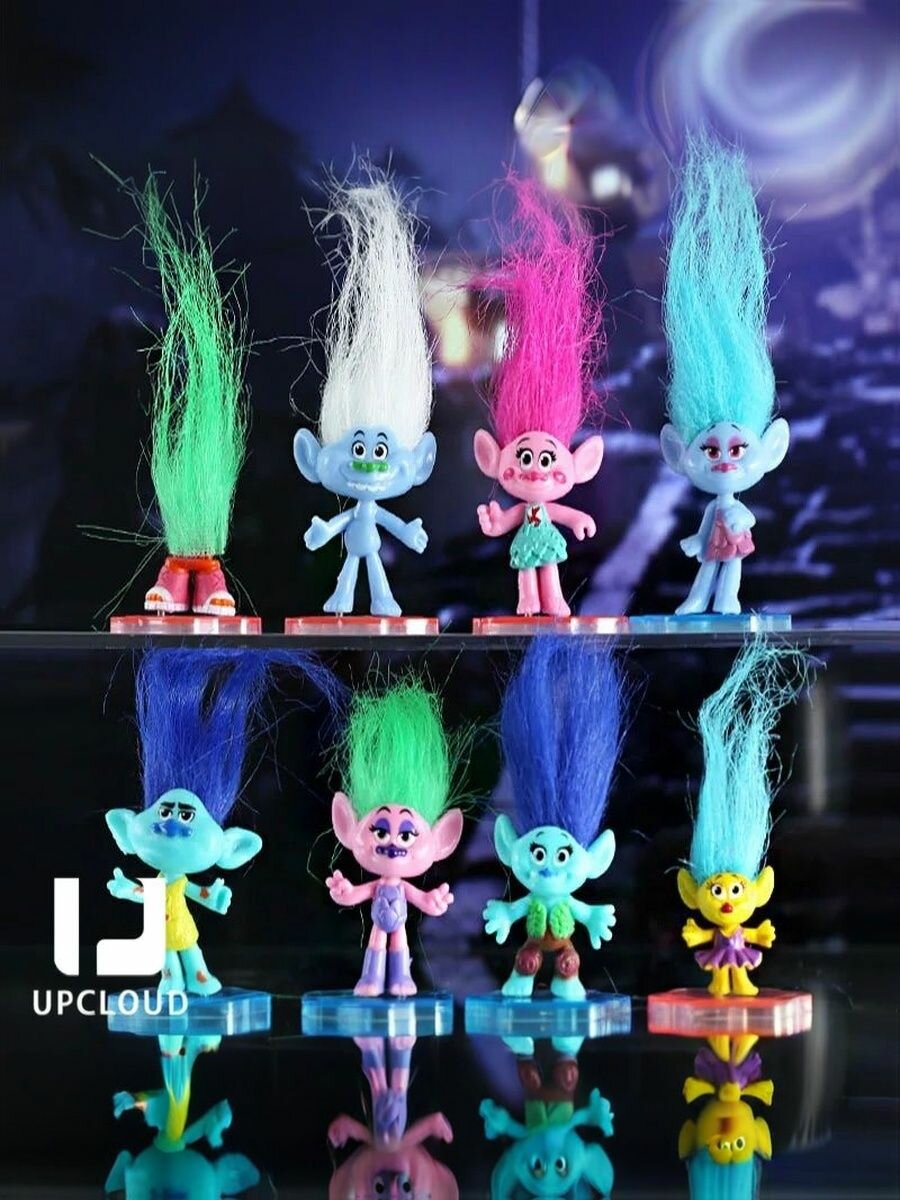 Мультфильма Тролли - Trolls/Тролли 8 шт/UPCLOUD-материал из пвх