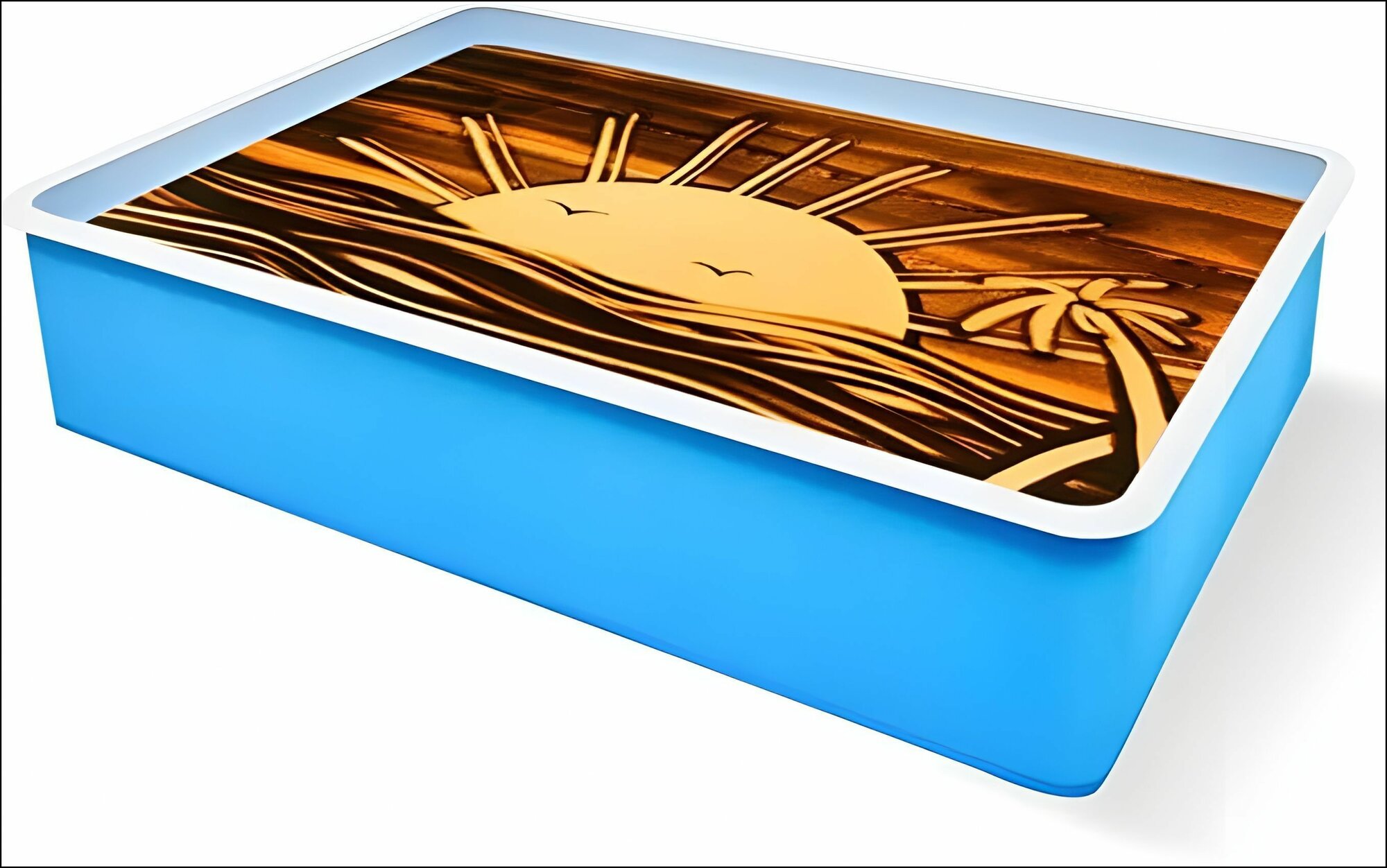 Детский стол для рисования песком (с голубой подсветкой и usb входом)