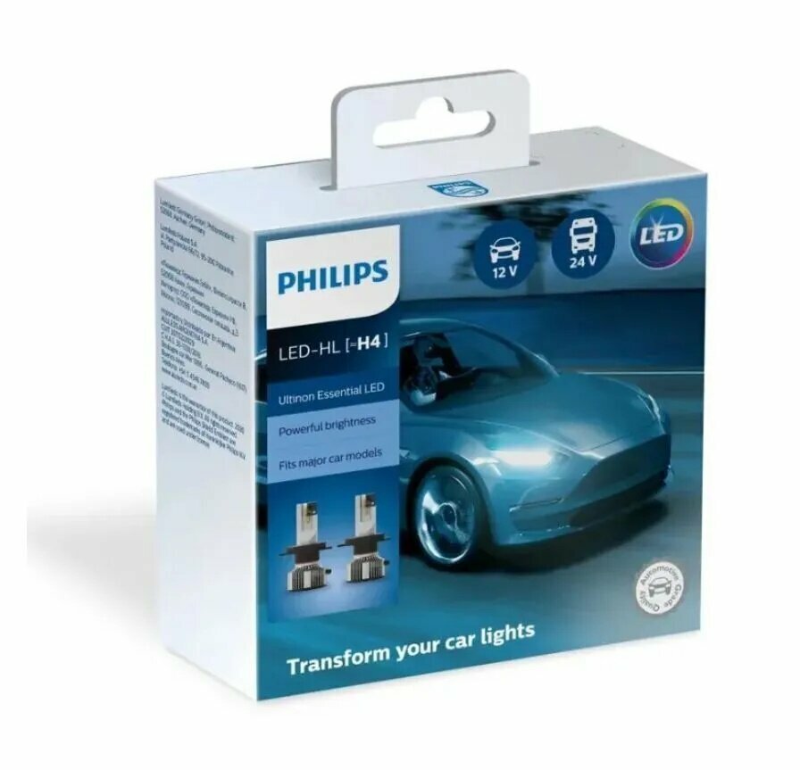 Philips lighting Лампа автомобильная H4, 2 шт. арт. H-4