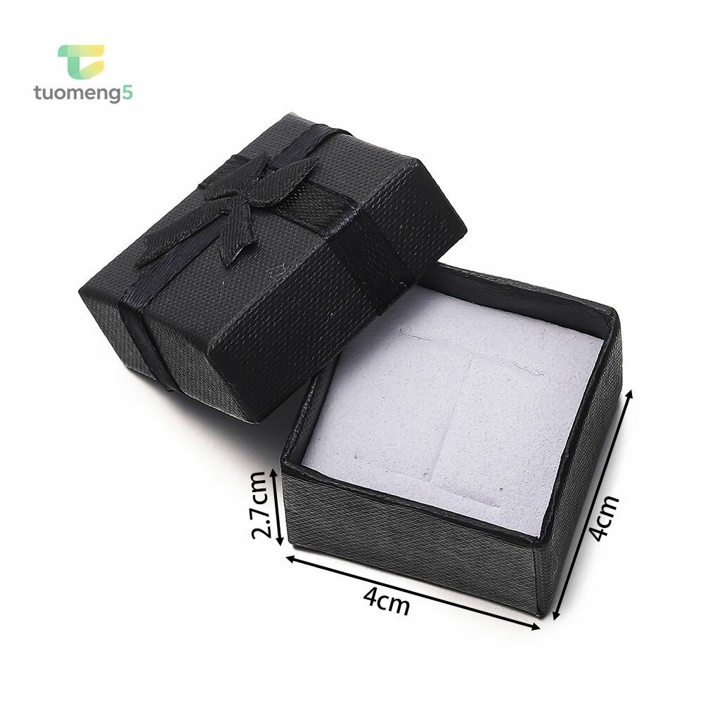 Подарочная коробка для украшений,4*4*2.7 см,1шт, цвет черная
