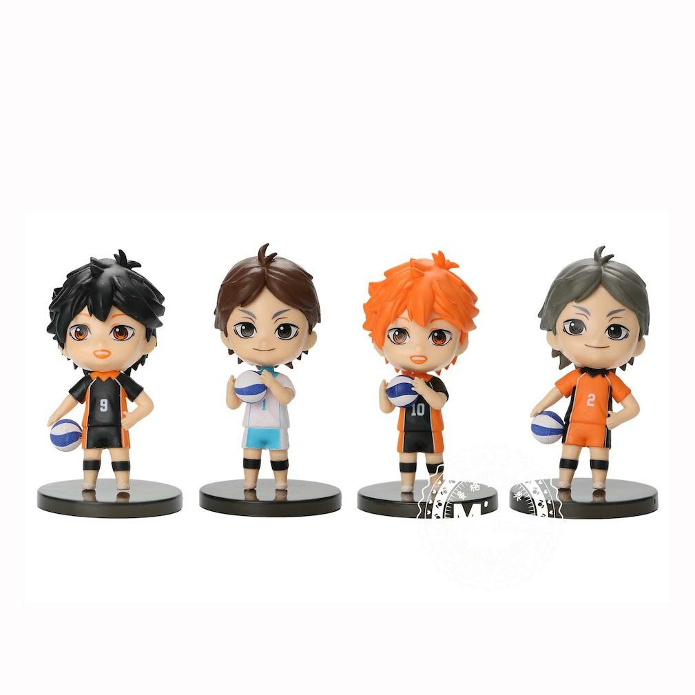 Набор из 4 фигурок Haikyuus Hinata Shoyo Handsome Toy Doll Anime Collection