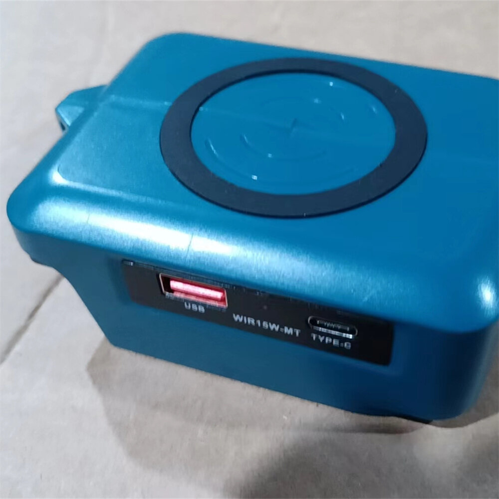 Адаптер Беспроводного Зарядного Устройства с Портами зарядки Type-C и USB Для Литий-ионного