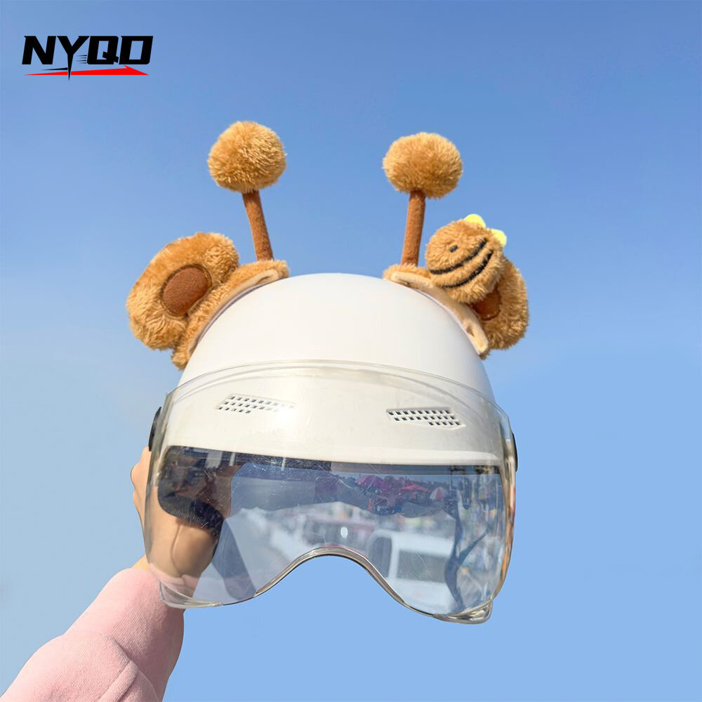 Интернет-знаменитость, мотоциклетный полнолицевой шлем, аксессуары для декора, кошачьи уши, быстросъемный магический скотч, маленькие пчелиные кошачьи уши