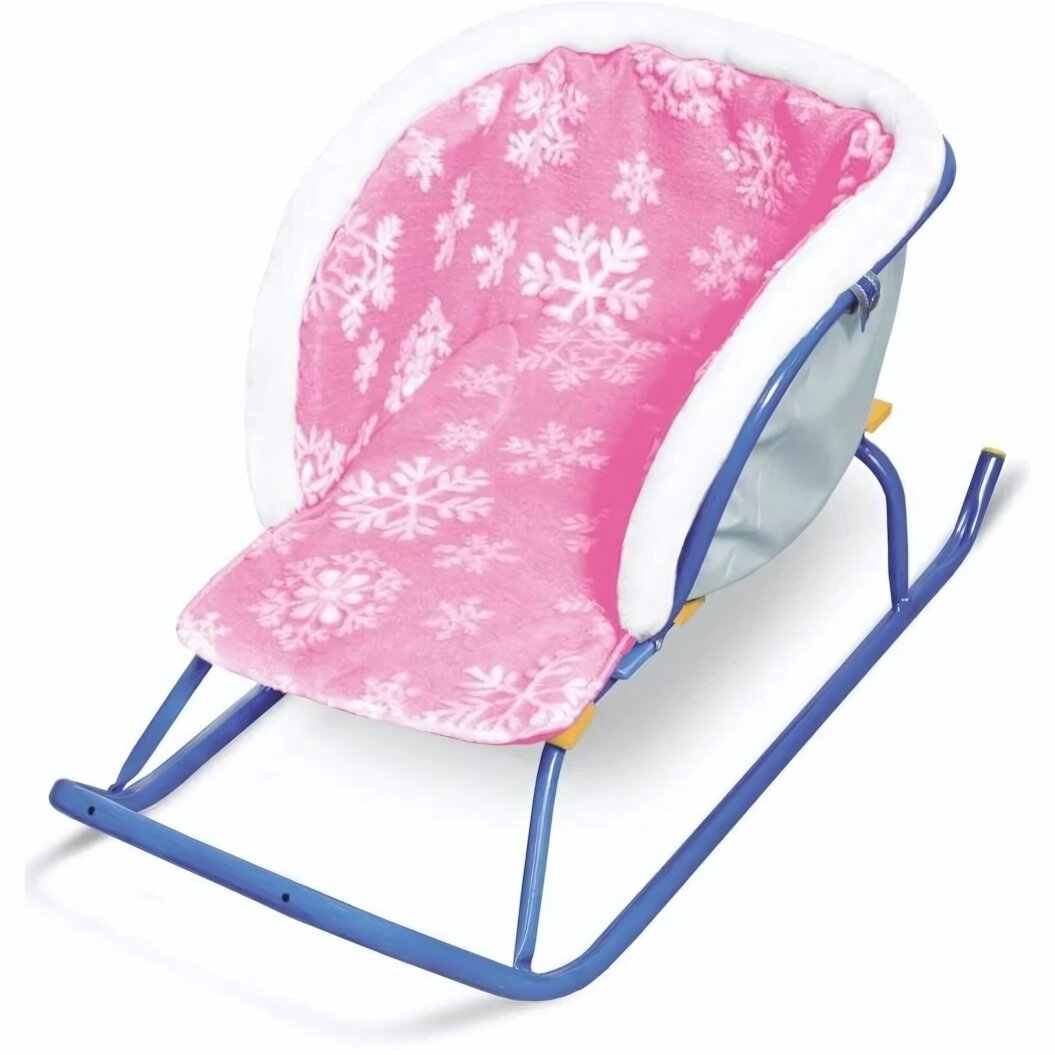 Сиденье для санок утепленное с меховой отделкой, цвет в ассортименте, 40х35см